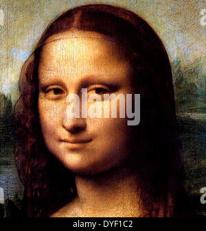 The Mona Lisa, painted portrait of Lisa Gherardini, wife of Francesco ...