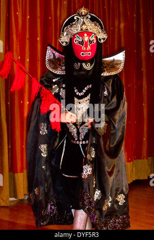 Multi-mask performer, Hong Kong, 2006 Stock Photo - Alamy