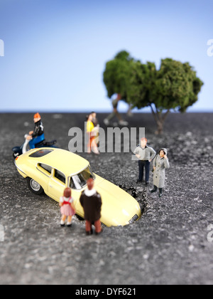 Car crash with car models Stock Photo - Alamy