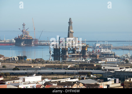 Transocean Drilling Rig, Cape Town Harbour, South Africa Stock Photo ...
