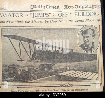 Frank Clarke was a renowned barnstormer and stunt pilot, known for his ...