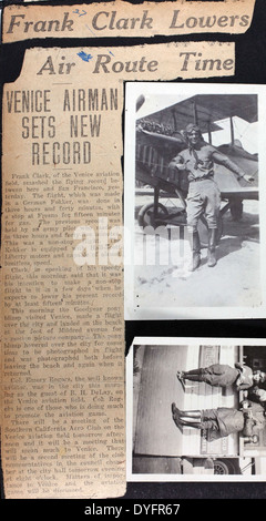 Frank Clarke, a famous barnstormer and daredevil stunt pilot, is ...