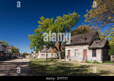 USA, Kansas, Wichita, Old Cowtown Museum, village from 1865-1880 ...