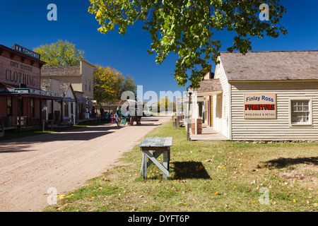 USA, Kansas, Wichita, Old Cowtown Museum, village from 1865-1880 ...