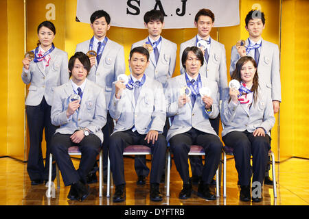 (Top row - L to R) Ayana Onozuka, Tomoka Takeuchi, Yuzuru Hanyu, Ayumu ...