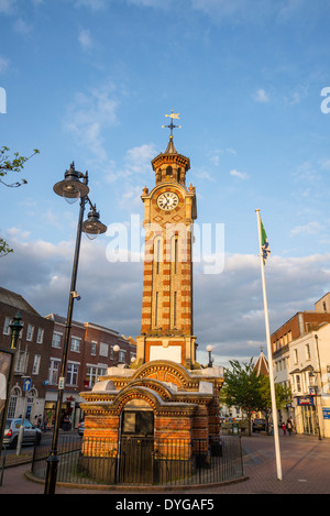 Clock tower in Epsom town centre, Surrey, England, UK Stock Photo - Alamy