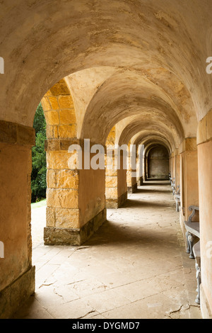 Interior of the seven arched Praeneste at Rousham House and Garden ...