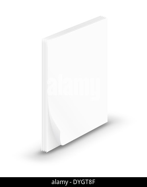 Empty paper three sheets Stock Photo - Alamy