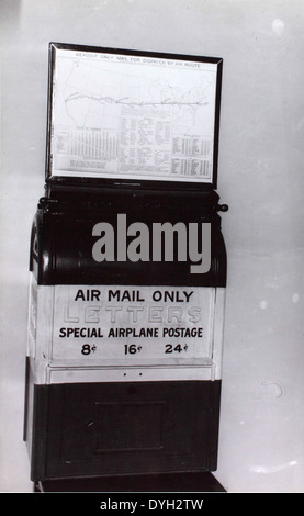This photo depicts early air mail pioneers and their aircraft ...