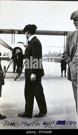 A photo of Warren Eaton’s barnstorming aircraft, a Curtiss model, which ...