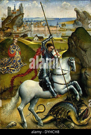 Weyden, Rogier van der, St. Columba Altarpiece (1455), Painting in Alte Pinakothek, Munich ...