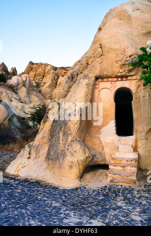 Ancient Christian churches in the rocks of Cappadocia. Turkey Stock ...