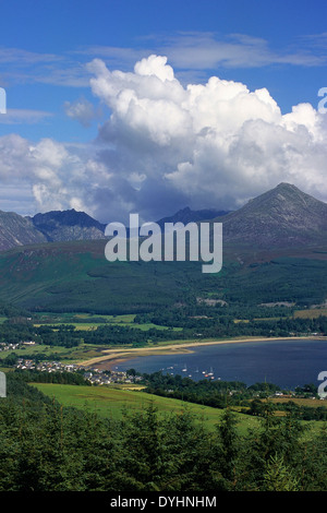 View of Brodick beach, Isle Of Arran, Firth of Clyde, Scotland, UK ...