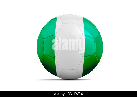 Football with flag of Nigeria Stock Photo - Alamy