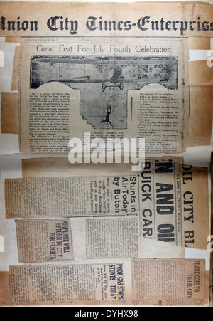 This photograph from the Carter Buton Album depicts a barnstorming ...