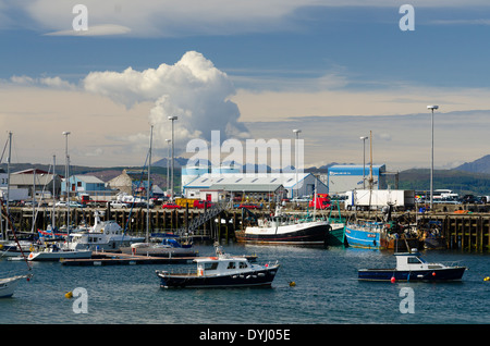 MALLAIG HARBOUR LOCHABER WEST COAST SCOTLAND WITH BOATS INCLUDING A ...