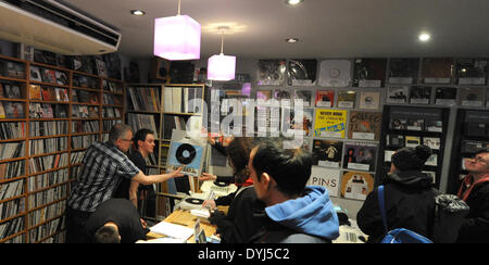 Vinyl record enthusiasts crowd into Resident Records in Kensington ...