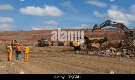 trucks loading in open cast coal mine bihar india asia Stock Photo - Alamy