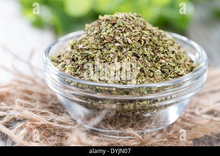 Portion of shredded Oregano (detailed close-up shot Stock Photo - Alamy
