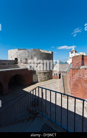 Round Tower fort Old Portsmouth Stock Photo - Alamy