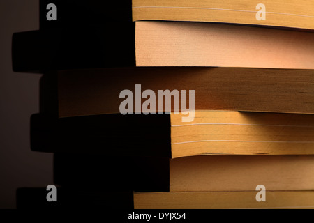 Color shot of a pile of used books Stock Photo - Alamy
