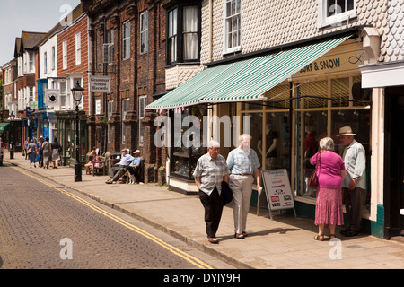 Shops in Cinque Ports Street, Rye Stock Photo - Alamy