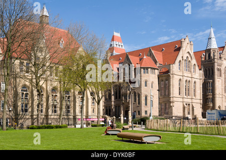 The Old Quadrangle buildings, Manchester University campus, Oxford Road ...