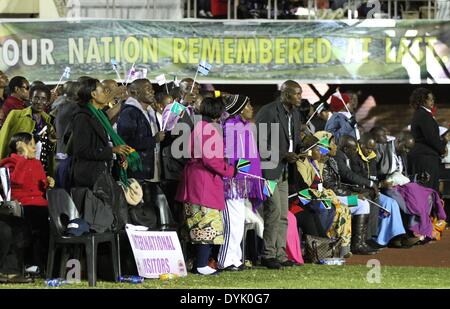 Harare, Zimbabwe. 20th Apr, 2014. Zimbabwean Christians attend an ...