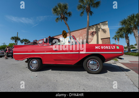 An Amphicar being show at a classic antique car show in Tavares ...