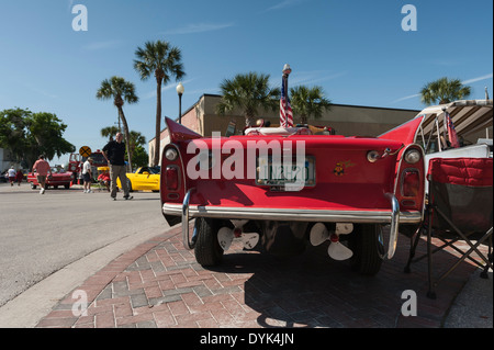 An Amphicar being show at a classic antique car show in Tavares ...