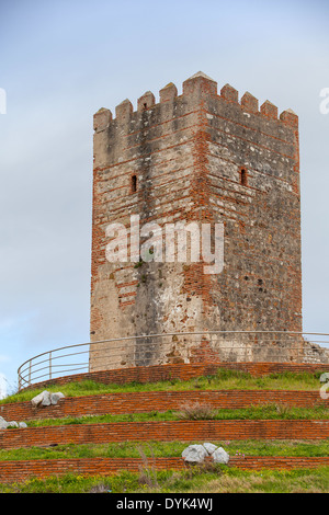 Ancient fort tower in Tangier town, Morocco Stock Photo - Alamy