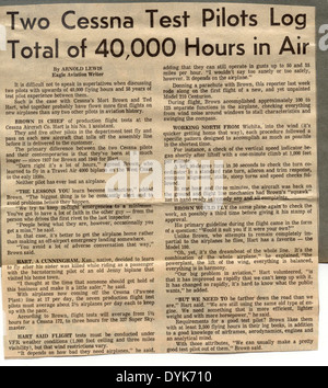 An article from the Wichita Eagle highlights Cessna's position as the ...