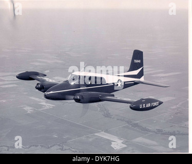 This photo features Mort Brown, a test pilot for Cessna, receiving a ...
