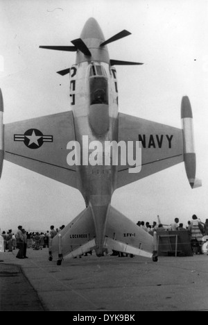 The XFV-1 was a unique vertical takeoff and landing (VTOL) aircraft ...