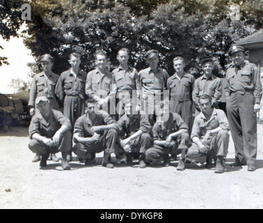 This photograph depicts the 125th Liaison Squadron during World War II ...