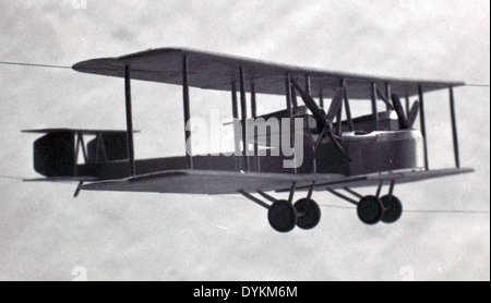 Vickers Vimy British heavy bomber aircraft plane, biplane of First ...
