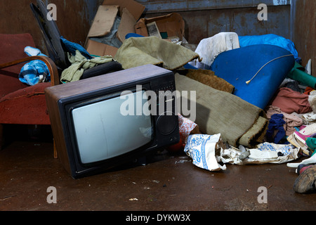 Old unwanted television TV sets not suitable after the digital ...