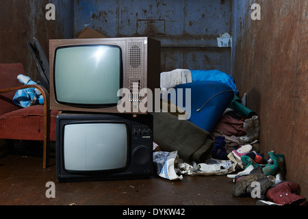 Old unwanted television TV sets not suitable after the digital ...