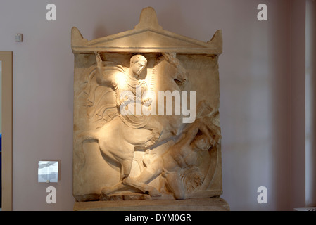 Original relief Dexileos son Lysanias Thorikos Kerameikos museum Athens ...
