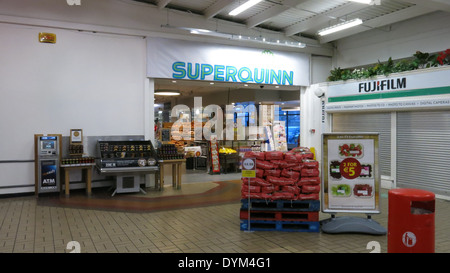 A Superquinn logo at a shopping centre in Ballinteer, South Dublin ...