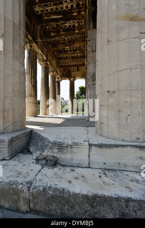 Pronaos of the Temple of Hephaistos, the Temple dedicated to Hephaestus ...