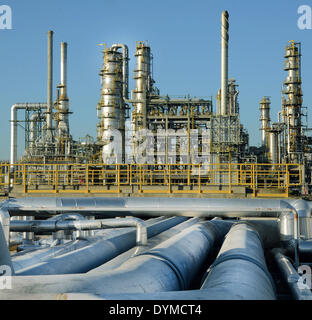 A general view of a Total Oil refinery in Antwerp - Belgium on 21 April ...