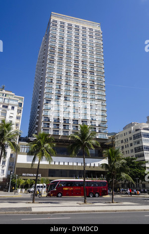 Rio Othon Palace hotel Copacabana beach Rio de Janeiro Brazil Stock ...