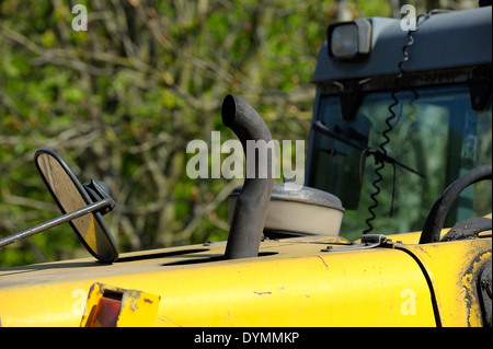 Exhaust pipe of a tractor Stock Photo - Alamy