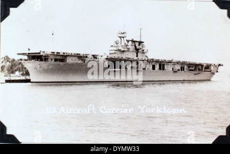 The USS Yorktown (CV-5) was a Yorktown-class aircraft carrier of the U ...