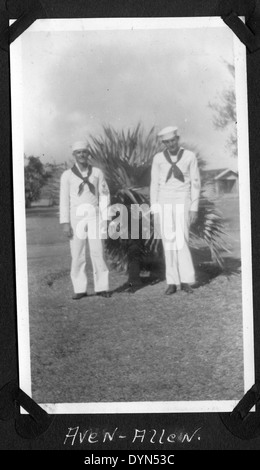 This photograph from the Canal Zone shows a U.S. Navy radioman in the ...
