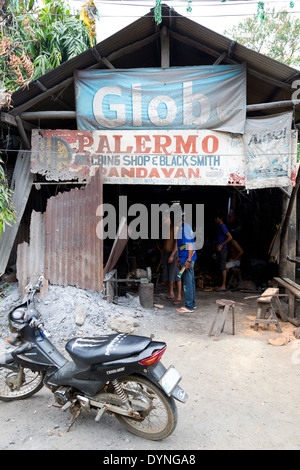 Welding Shop in Puerto Princesa, Palawan, Philippines Stock Photo ...