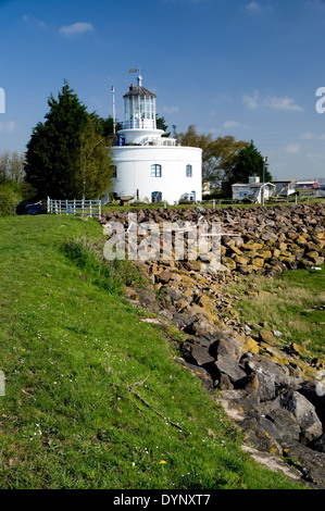 West Usk Lighthouse, Gwent Levels, Newport, Gwent, South Wales, United ...