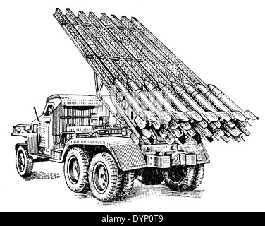 Soviet Union Katyusha rocket launcher from World War II in Victory Park ...