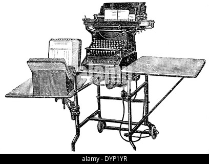 Vintage computing book-keeping machine, illustration from Soviet ...